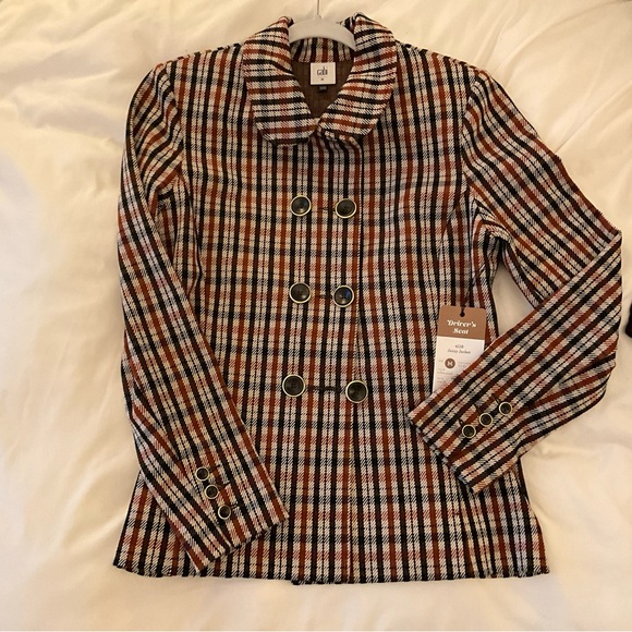 CAbi | Jackets & Coats | Cabi Plaid Doublebreasted Womens Jacket ...